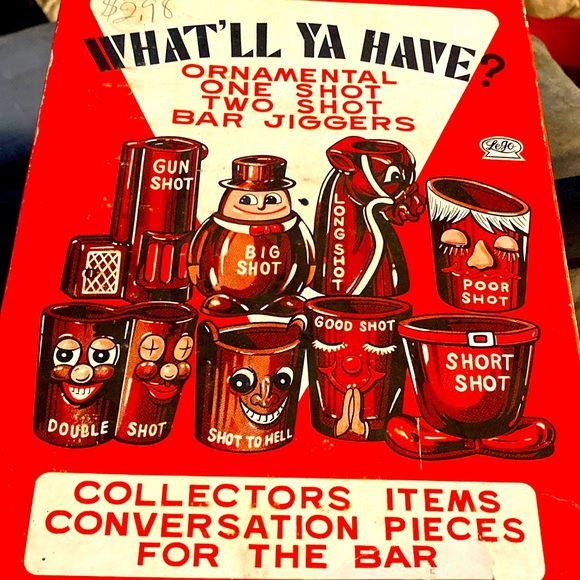 LoJo | Dining | New Vintage Whats Ya Have Ornamental One Shot Two Shot ...